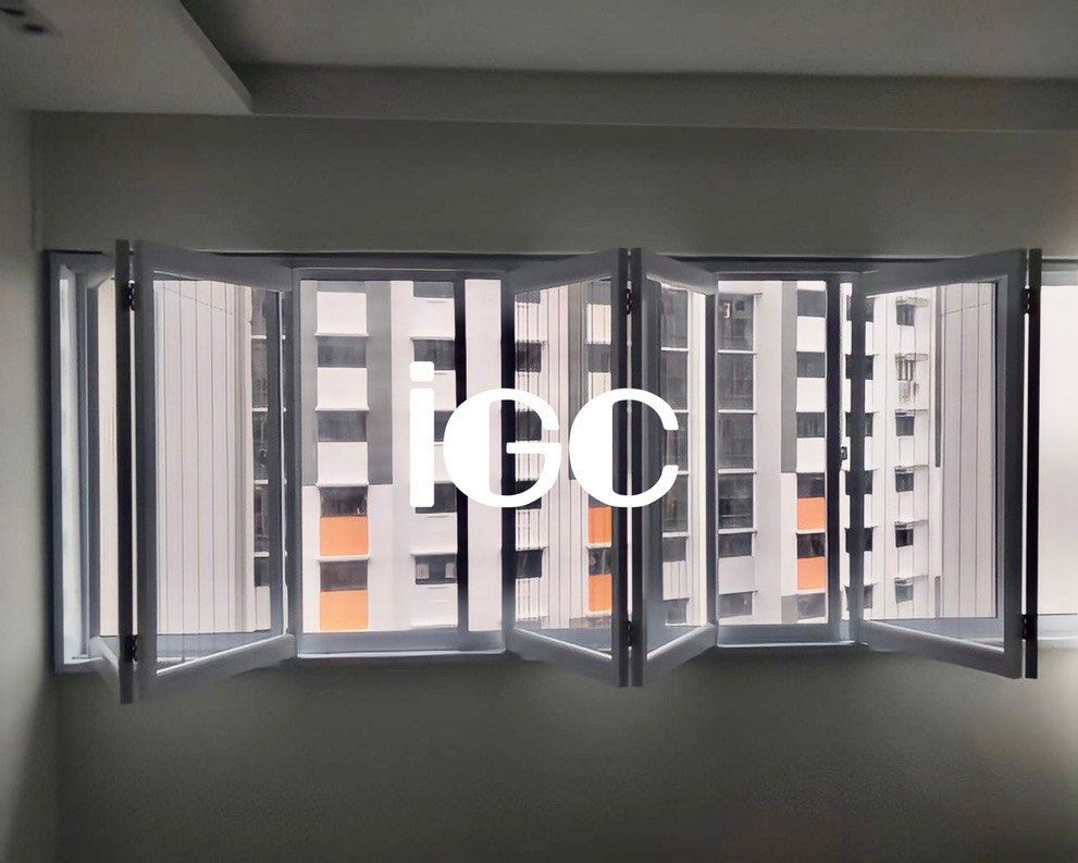 Bifold Type Invisible Grille, Home Services, Renovations, Aluminium ...