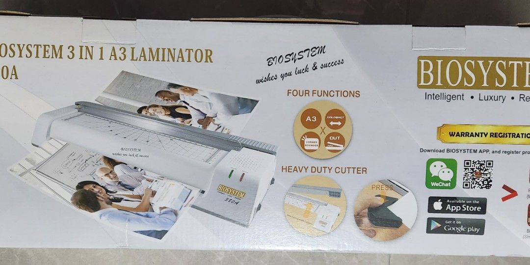 Biosystem 3 in 1 A3 Laminator 380A, Computers & Tech, Office & Business ...