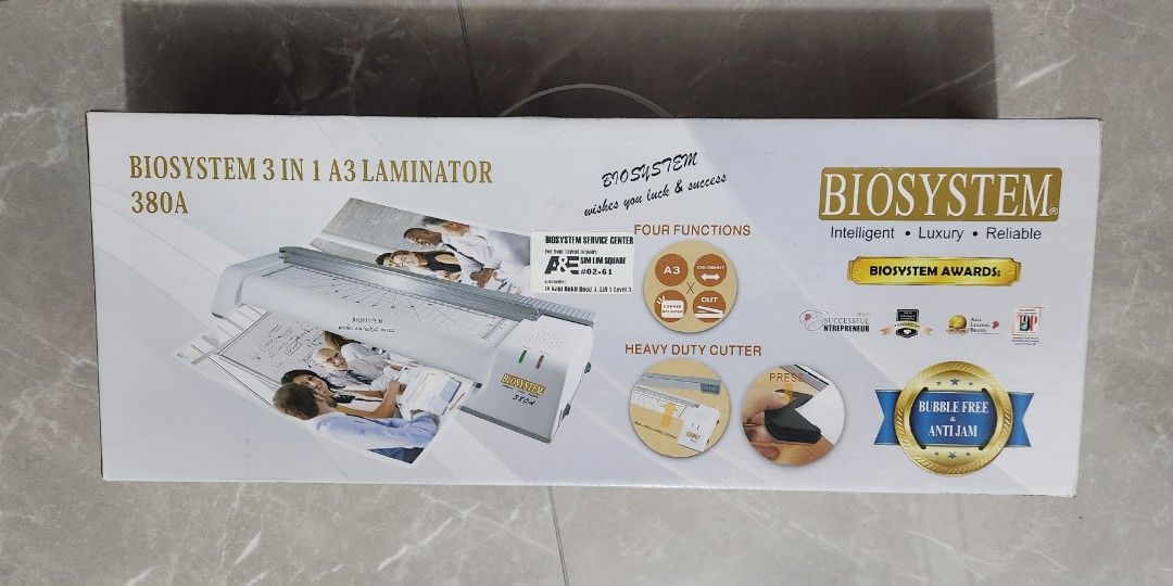 Biosystem 3 in 1 A3 Laminator 380A, Computers & Tech, Office & Business ...