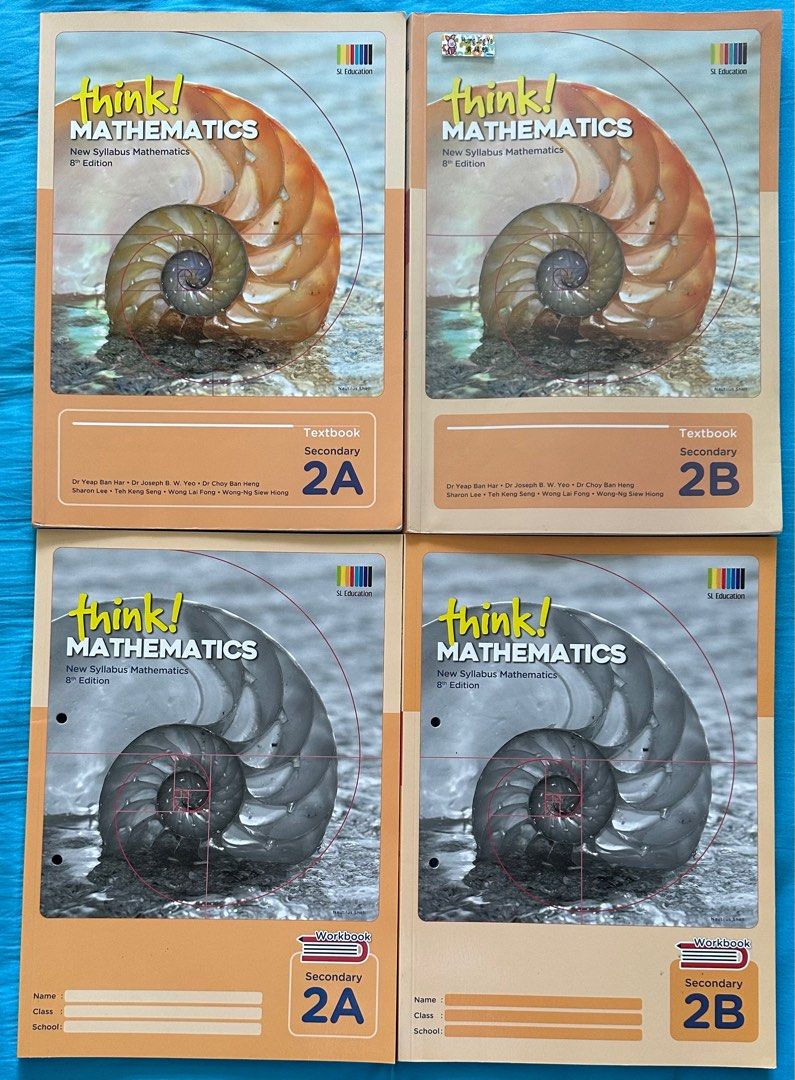 BRAND NEW Sec 2 math 2A and 2B textbooks and workbooks, Hobbies & Toys ...