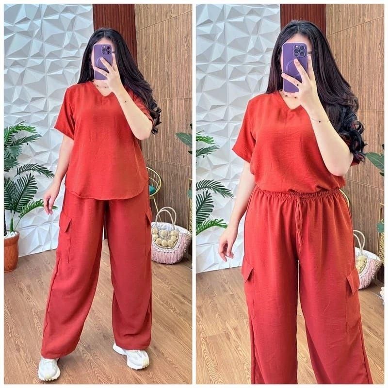Cargo Sets, Women's Fashion, Muslimah Fashion, Baju Kurung & sets on ...