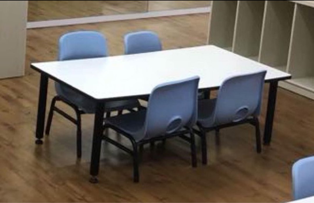 Children tables and chairs (preschool / childcare), Furniture & Home ...