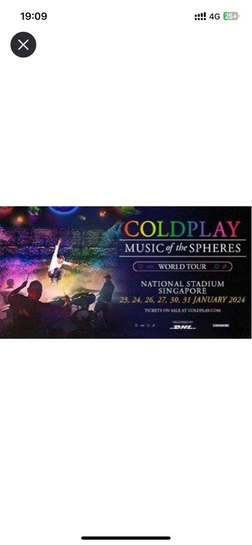 Coldplay concert, Tickets & Vouchers, Event Tickets on Carousell