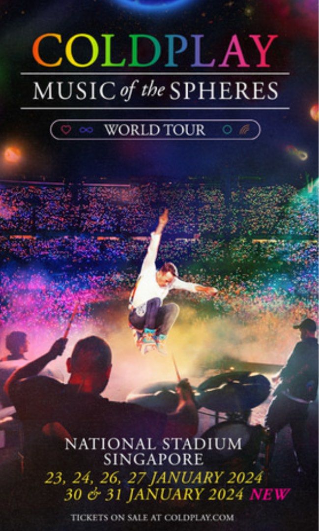 coldplay ticket x1, Tickets & Vouchers, Event Tickets on Carousell