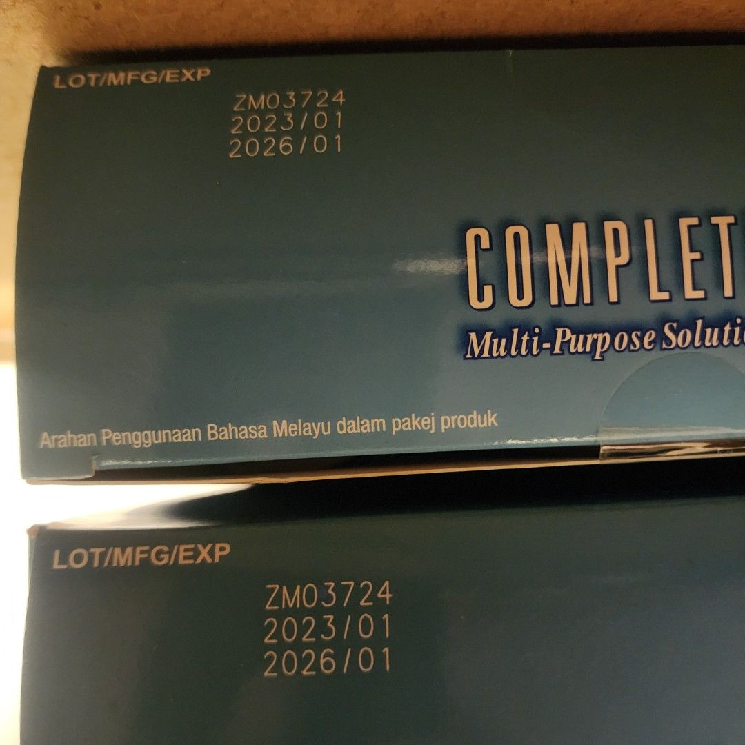 COMPLETE Multi-Purpose Contact Lens Solution Value Pack on Carousell