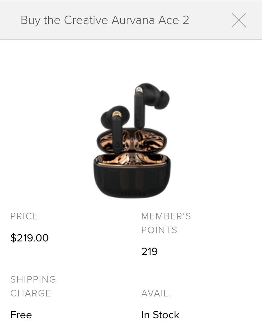 Creative Aurvana Ace 2 Earpiece, Audio, Earphones on Carousell