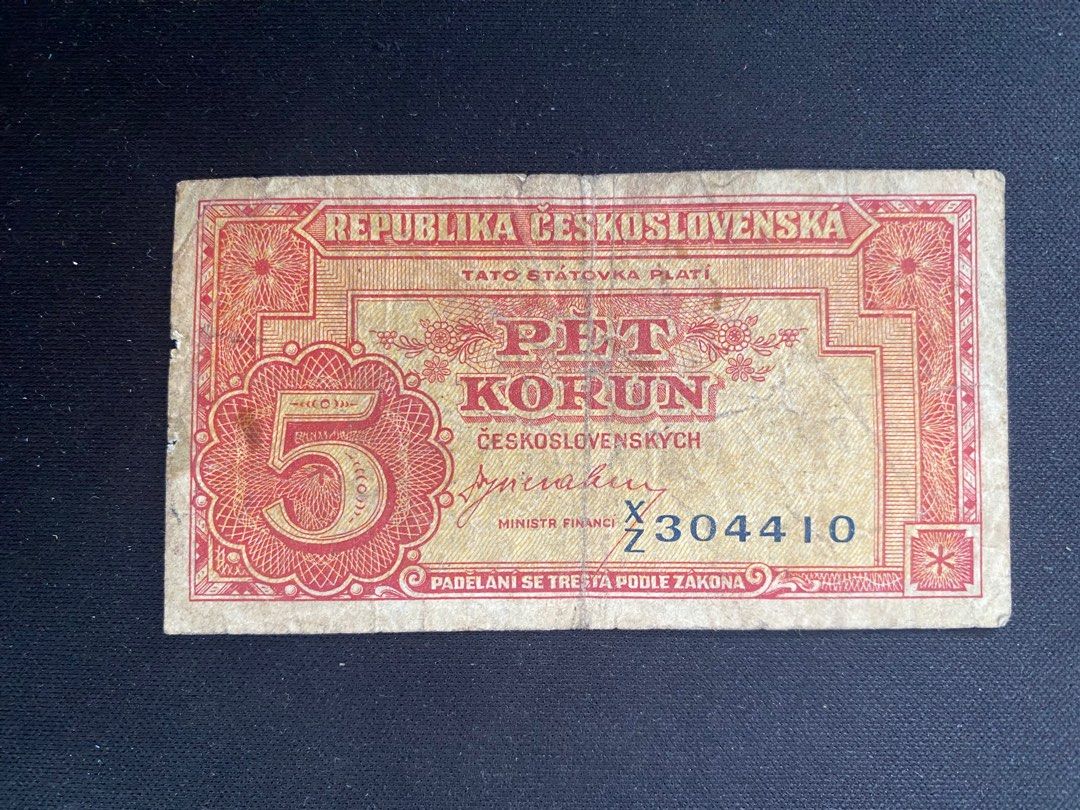 Czechoslovakia 5 Korun, Hobbies & Toys, Collectibles & Memorabilia ...