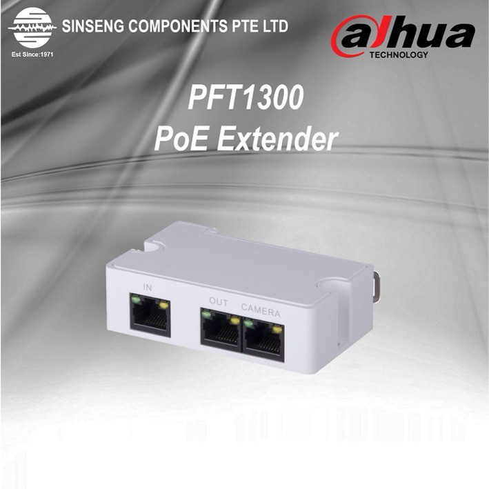 Dahua PFT1300 PoE Extender for IP Camera, CCTV System, Furniture & Home ...