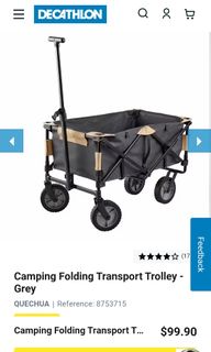 Decathlon folding camping kitchen pantry shelf portable, Sports ...