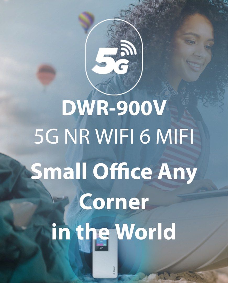 D-Link DWR-900V 5G Router Mi-Fi Wifi Mobile Sim Card Router with ...