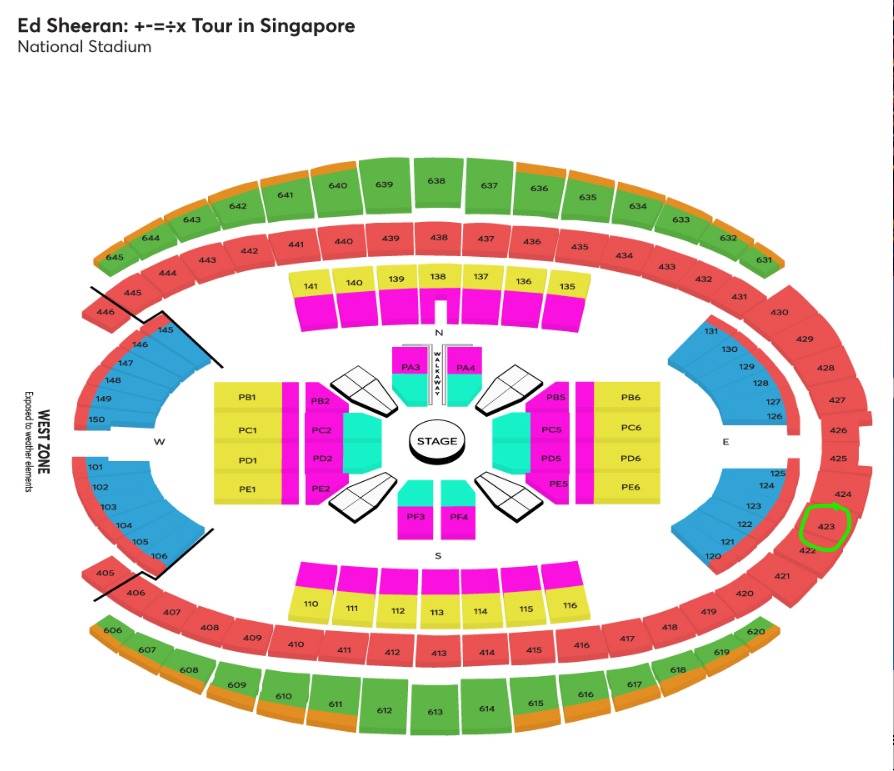 Ed Sheeran [2 x Cat 5 @ cost], Tickets & Vouchers, Event Tickets on ...