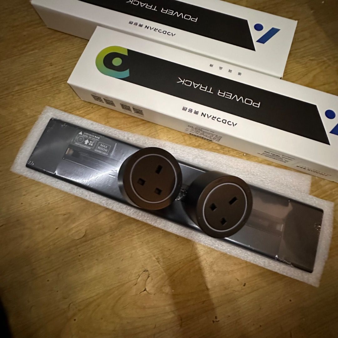 Electrical socket track power line power track with led light, TV ...