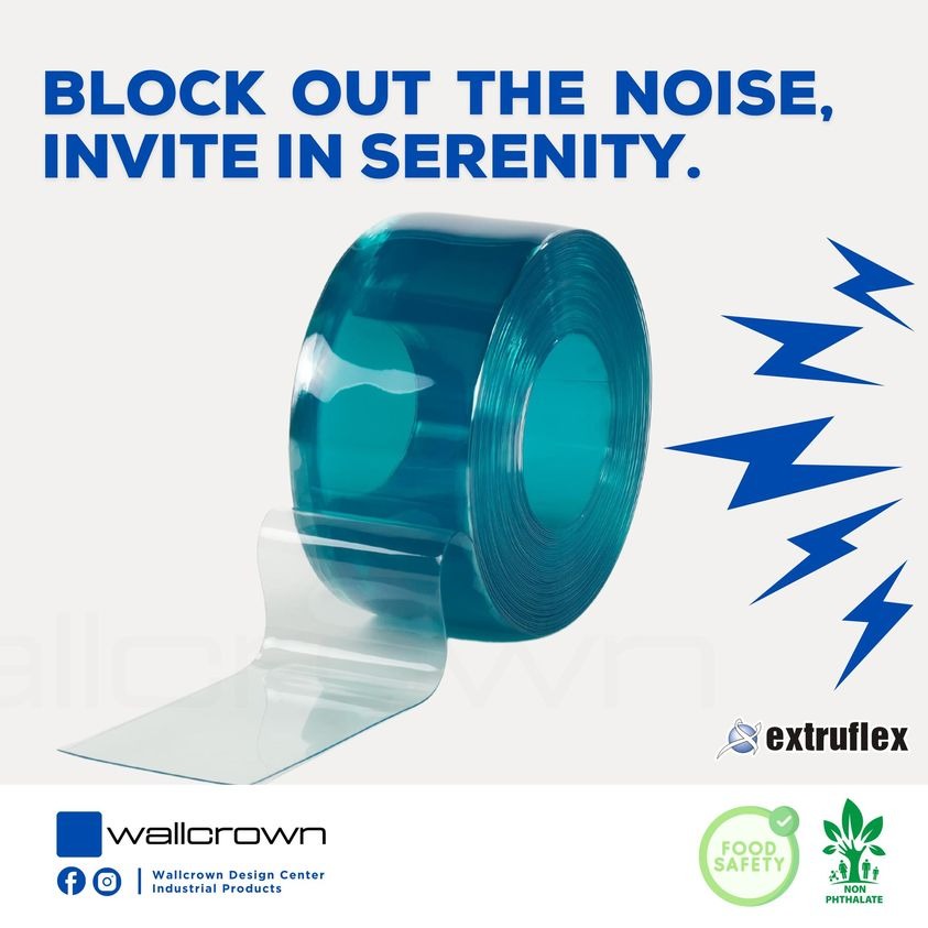 Extruflex PVC Strip Curtain - Polar Green, Commercial & Industrial ...