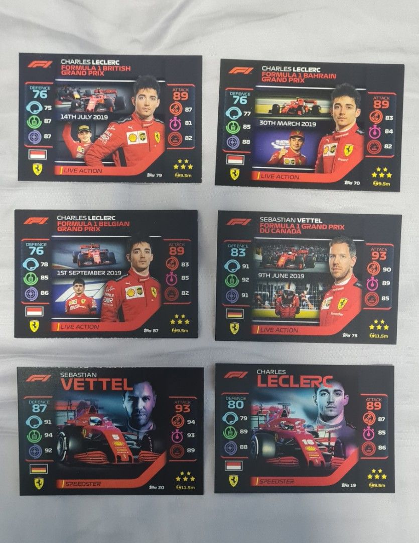 F1 Topps Ferrari live action set, Hobbies & Toys, Memorabilia ...