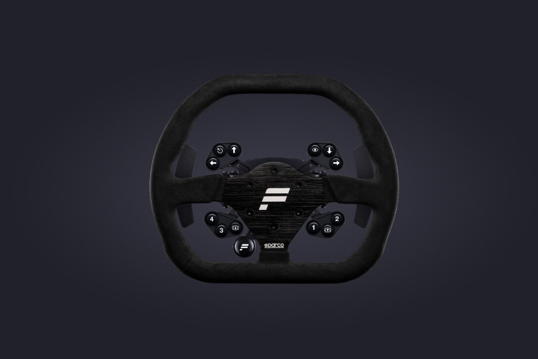 BNIB~ Fanatec ClubSport Steering Wheel Rim SPARCO® GT with Universal Hub ~ Sim Racing Steering ...