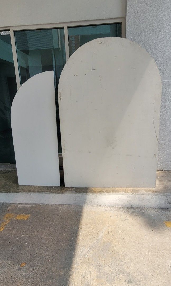 FOR RENTAL: Arched half moon wooden backdrop board, Furniture & Home ...