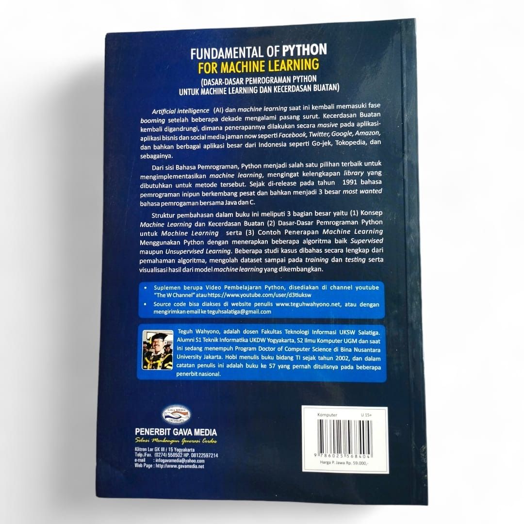 Fundamental of Python for Machine Learning | Gava Media, Buku & Alat Tulis, Buku di Carousell