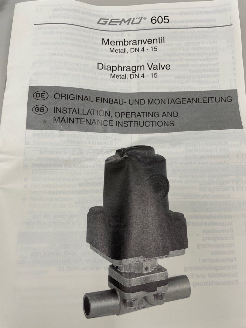 Diaphragm Valve from Gemu, Everything Else on Carousell