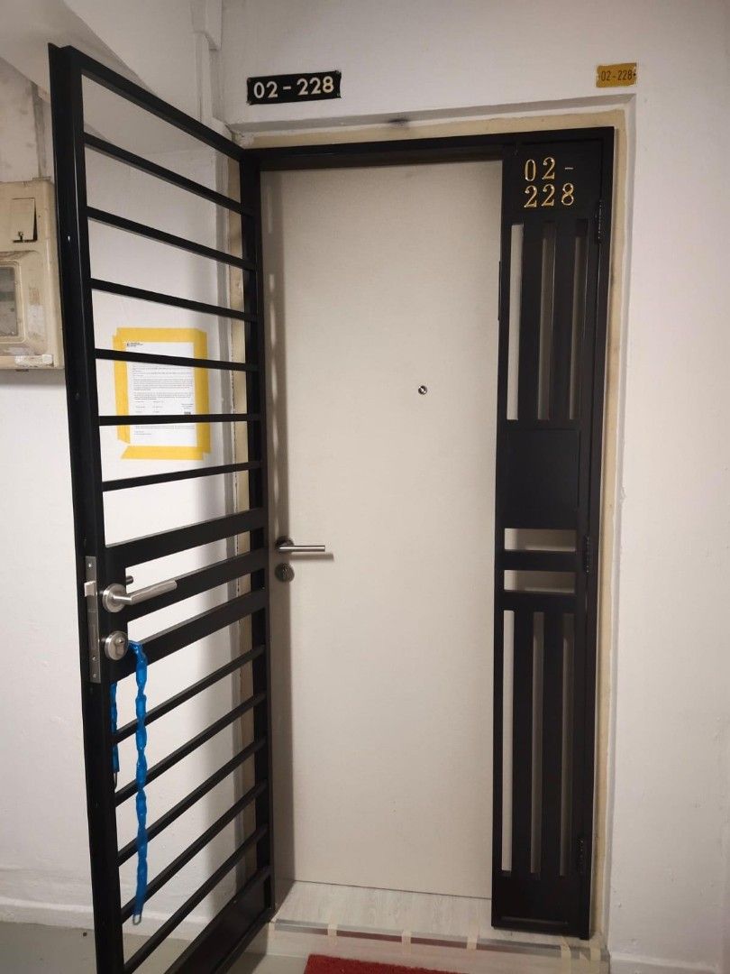 Glass gate and main door, Furniture & Home Living, Security & Locks ...