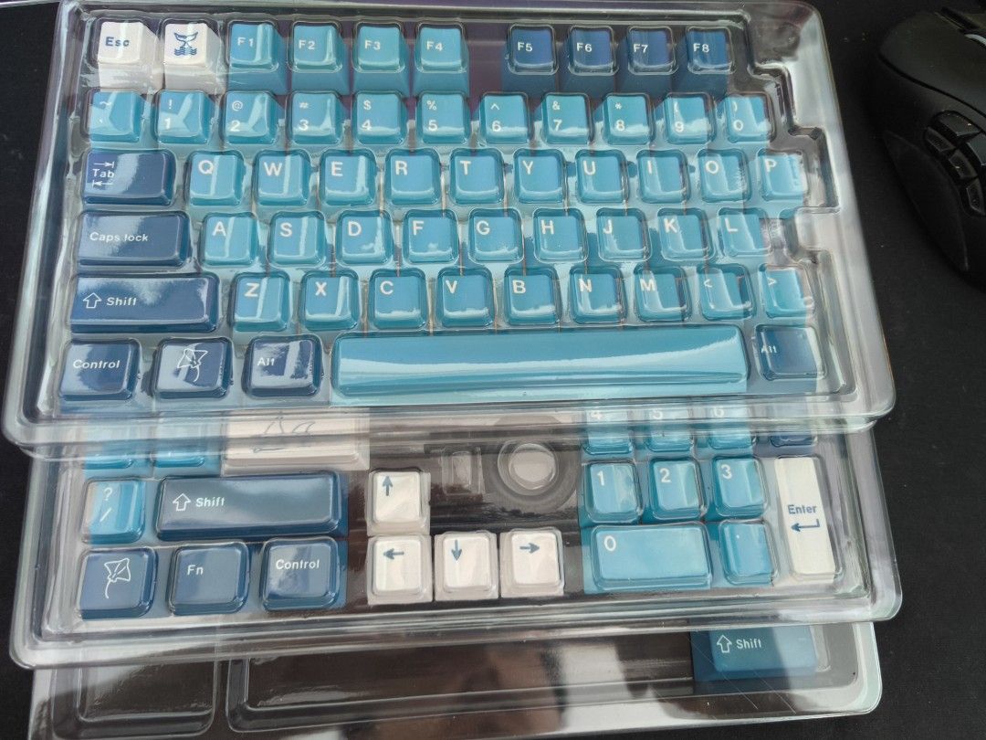 GMK Manta Ray PBT 130 keycaps set Dye sublimation cherry profile Keycaps, Computers & Tech ...
