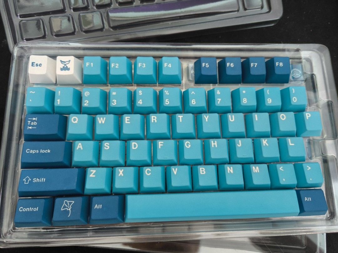 GMK Manta Ray PBT 130 keycaps set Dye sublimation cherry profile Keycaps, Computers & Tech ...
