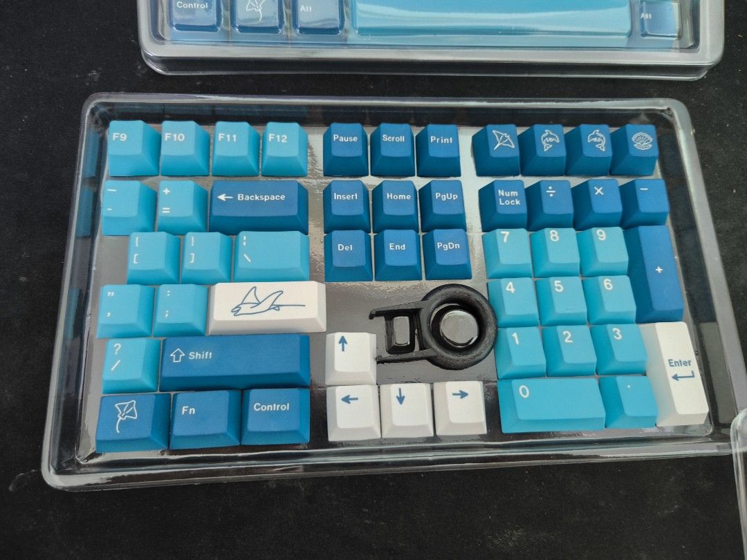 GMK Manta Ray PBT 130 keycaps set Dye sublimation cherry profile Keycaps, Computers & Tech ...