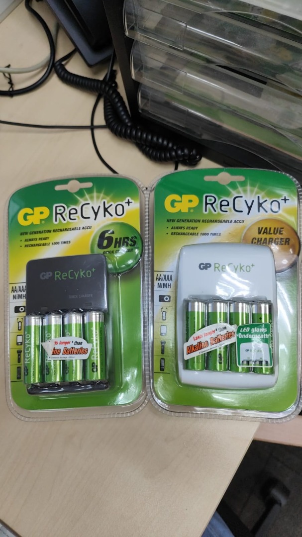 GP ReCyko+ Charger and Rechargeable Batteries, Photography, Photography ...