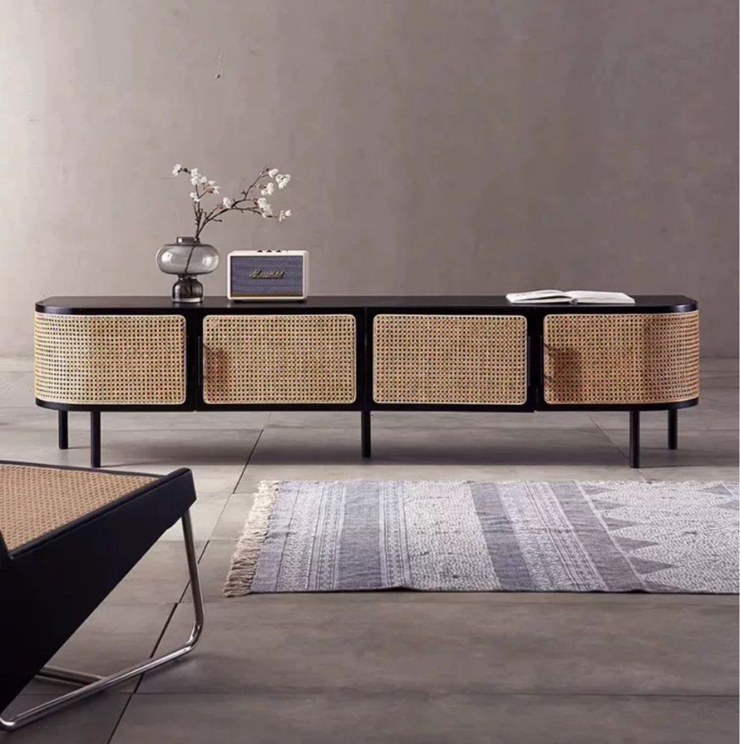 KENCO Rustic Rattan TV Console, Furniture & Home Living, Furniture, TV ...