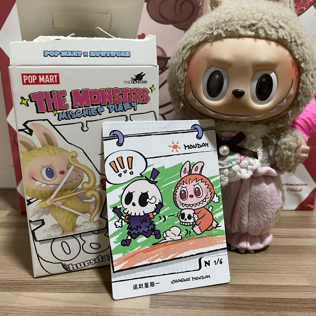 Labubu Mischief Diary : Chasing Monday, Hobbies & Toys, Toys & Games on ...