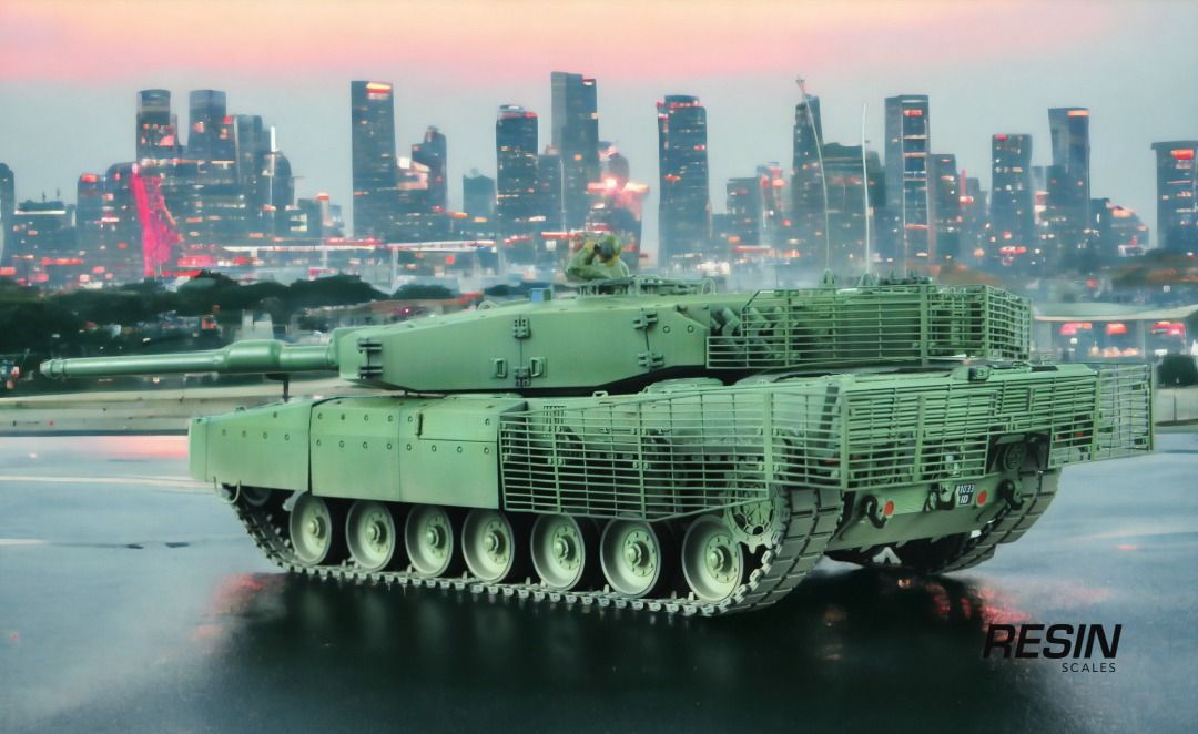 Leopard 2SG Germany Singapore Main Battle Tank 1/35 resinscales model ...