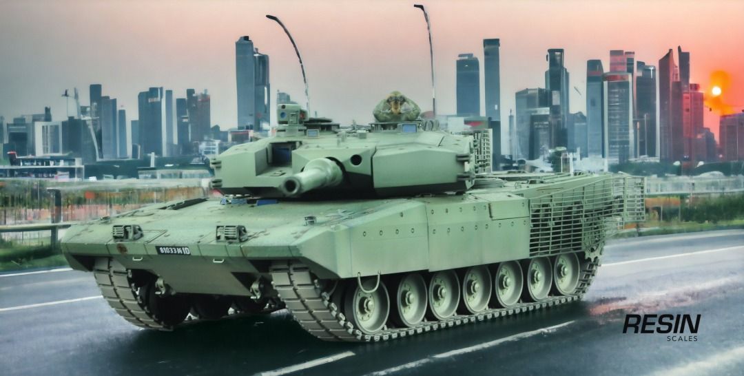 Leopard 2SG Germany Singapore Main Battle Tank 1/35 resinscales model ...