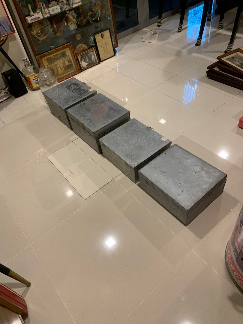 Metal boxes, Furniture & Home Living, Home Improvement & Organisation ...
