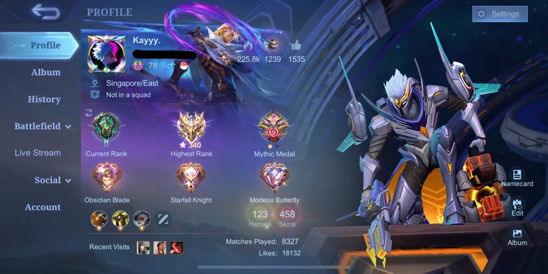 Mobile Legends Account, Video Gaming, Video Games, Others on Carousell