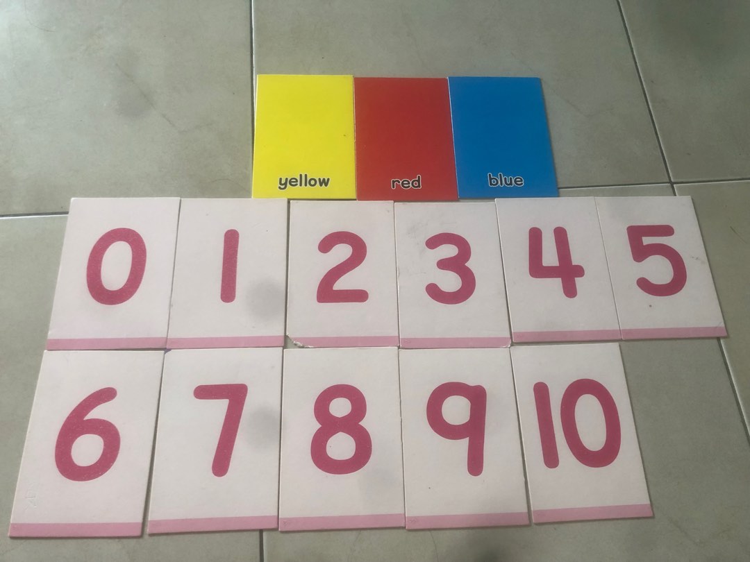 Montessori sand paper numbers 1-10, Hobbies & Toys, Toys & Games on ...