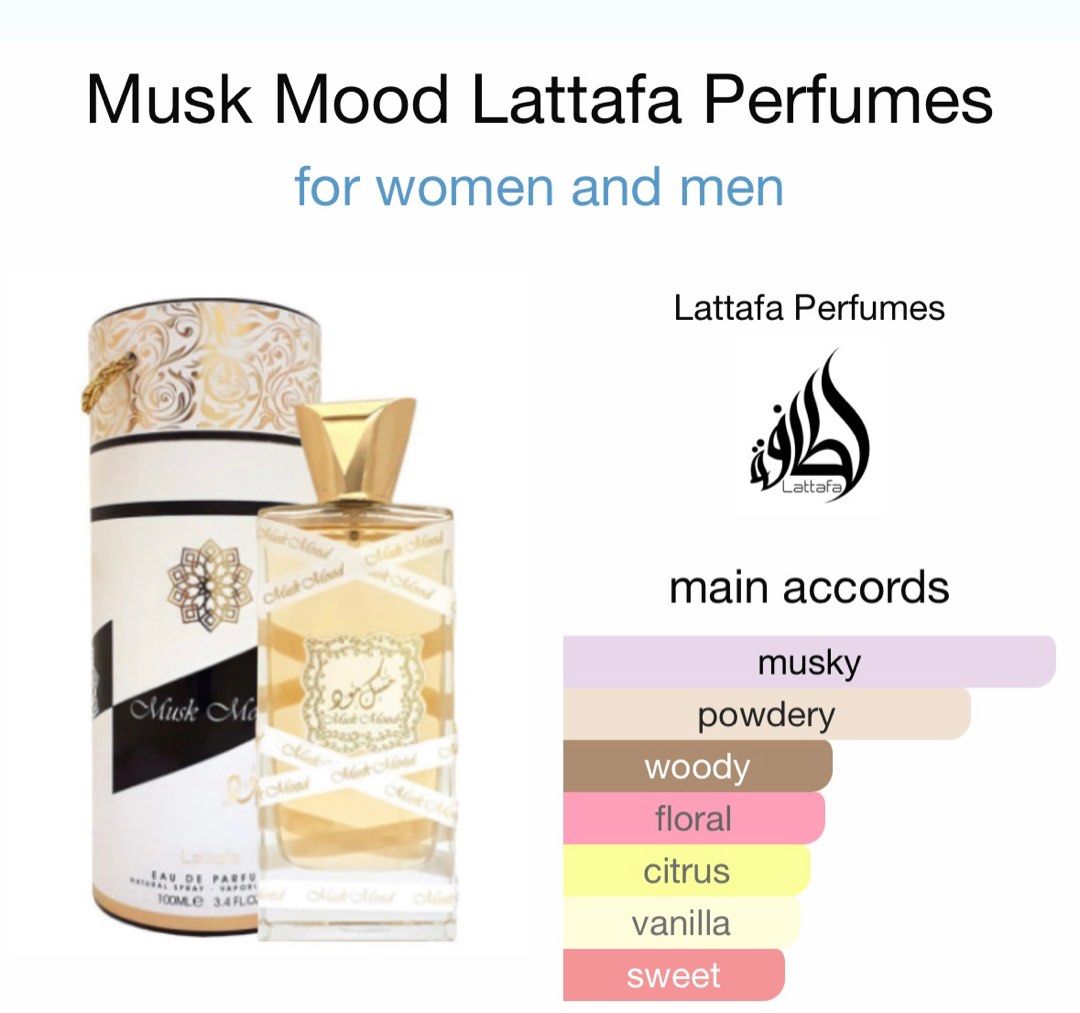 Musk Mood Lattafa Eau De Parfum 100ml, Beauty & Personal Care ...