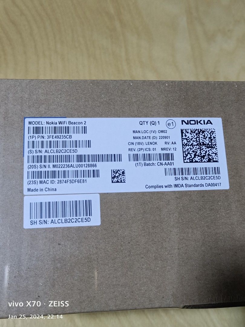 Nokia WiFi Beacon 2 Dual-band WiFi 6 mesh router system, Computers ...