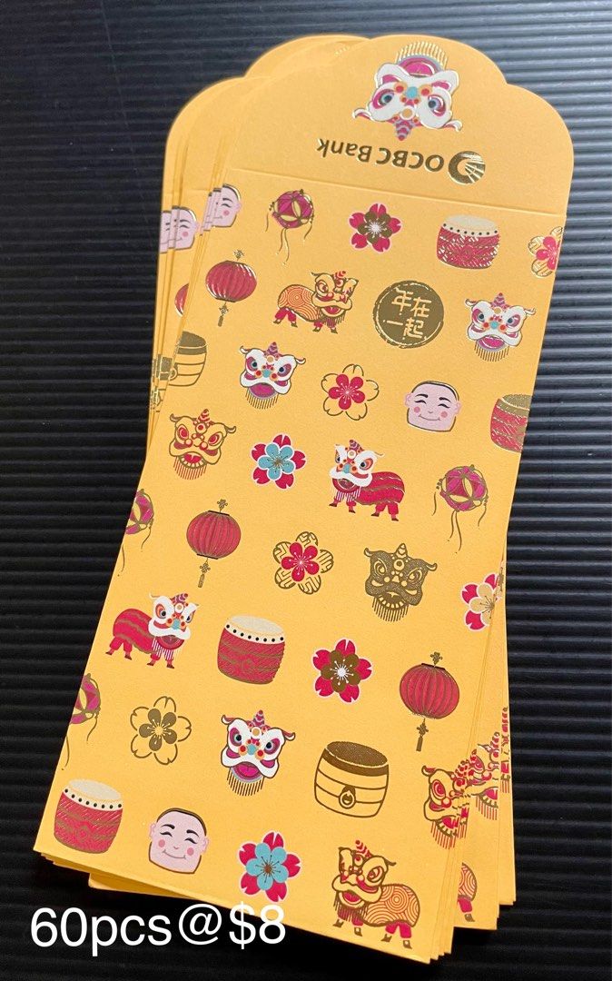 Ocbc standard chartered red packet angbao, Everything Else on Carousell