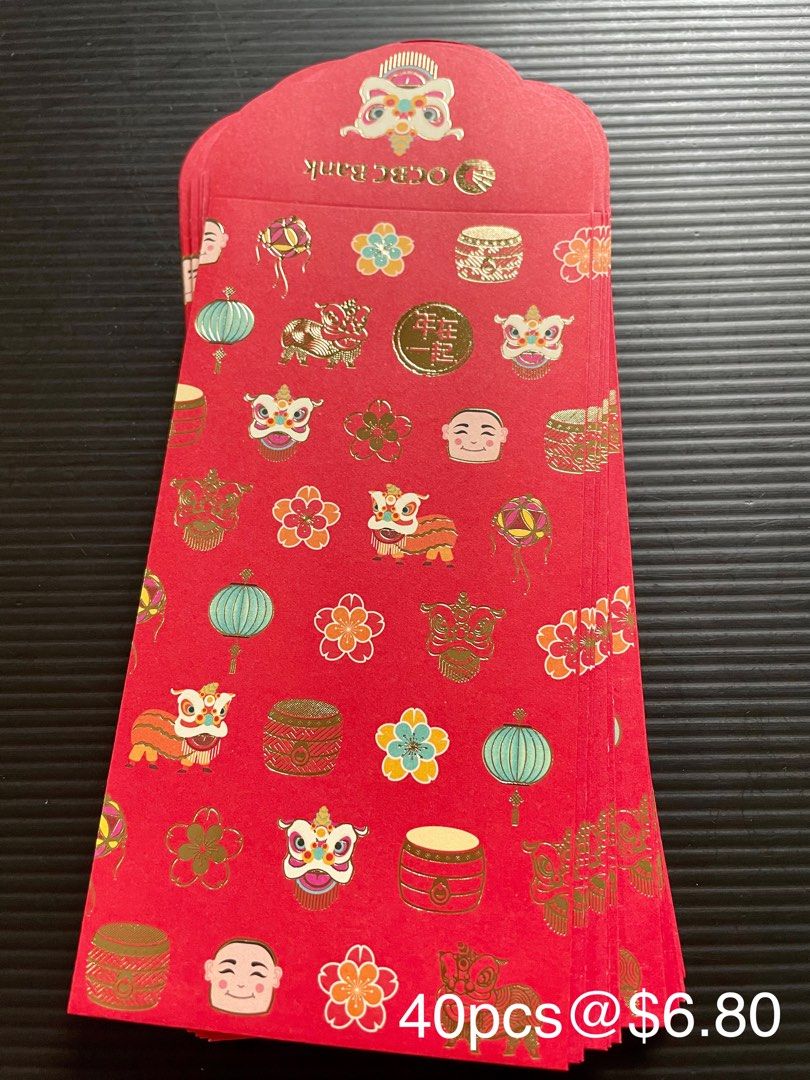 Ocbc standard chartered red packet angbao, Everything Else on Carousell
