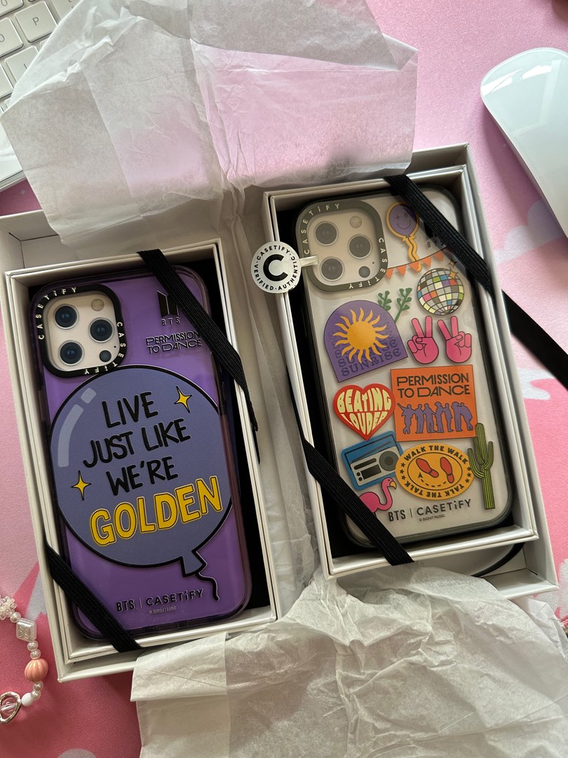 Original BTS Casetify Collab for Iphone 12 pro max, Mobile Phones & Gadgets, Mobile & Gadget ...