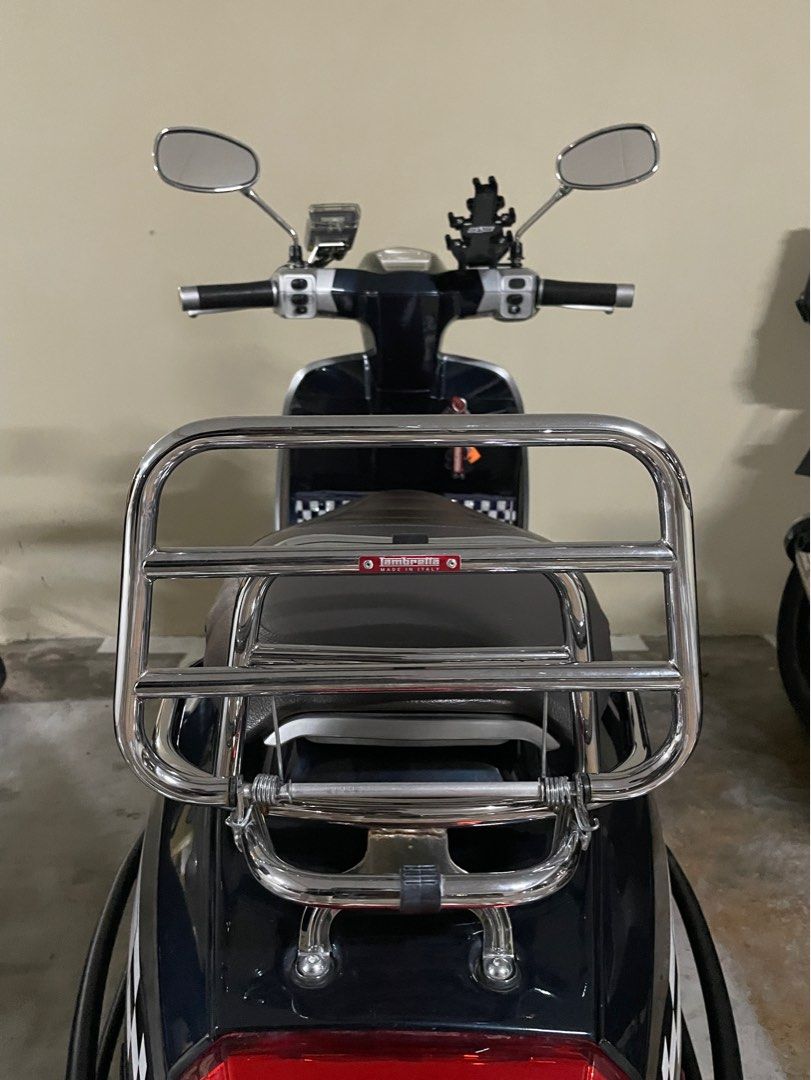 Original Lambretta V200 Rear Rack Chrome, Motorcycles, Motorcycle ...