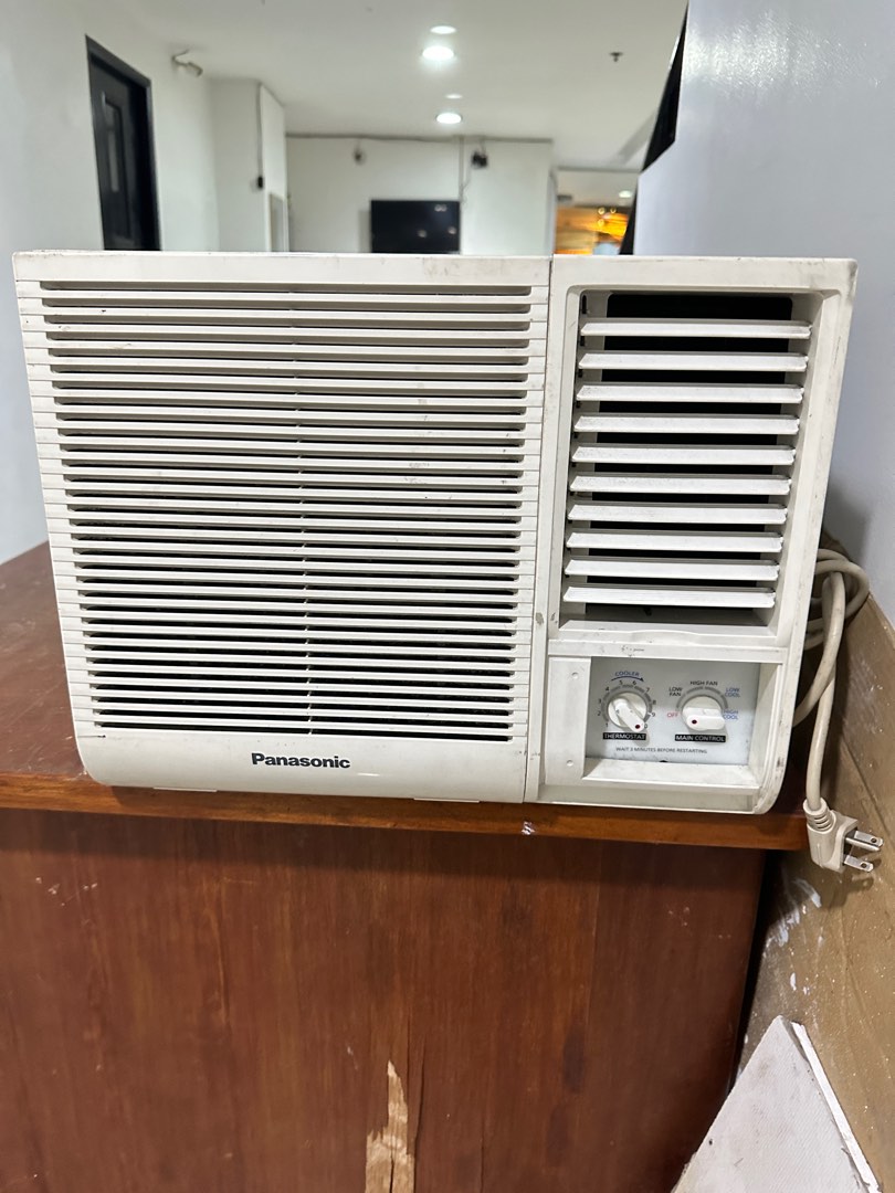 Panasonic Window Type Aircon 0.5hp, TV & Home Appliances, Air ...