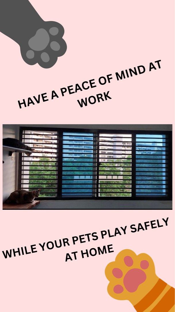 Pet friendly window grille/pet friendly/cat friendly window grille/cat ...
