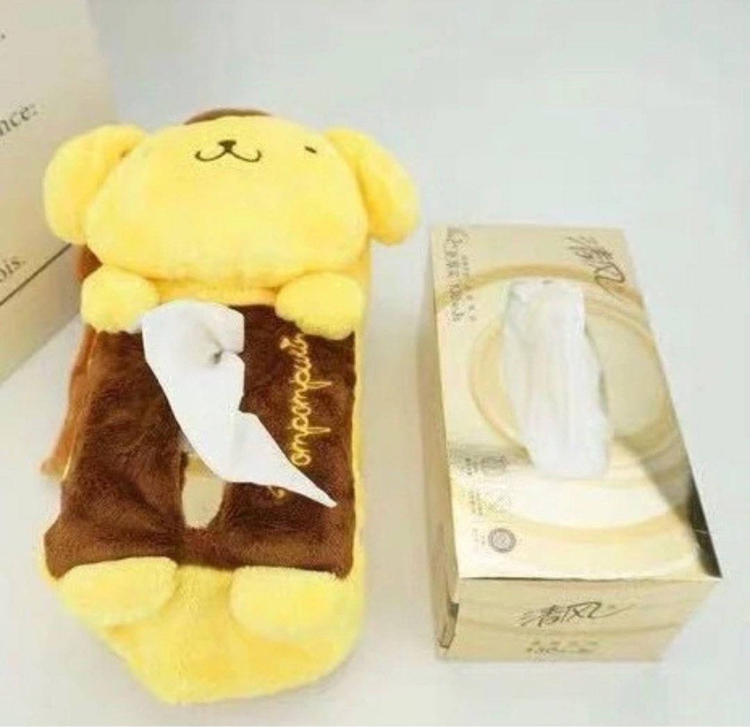pompompurin plush tissue box holder sanrio, Furniture & Home Living ...