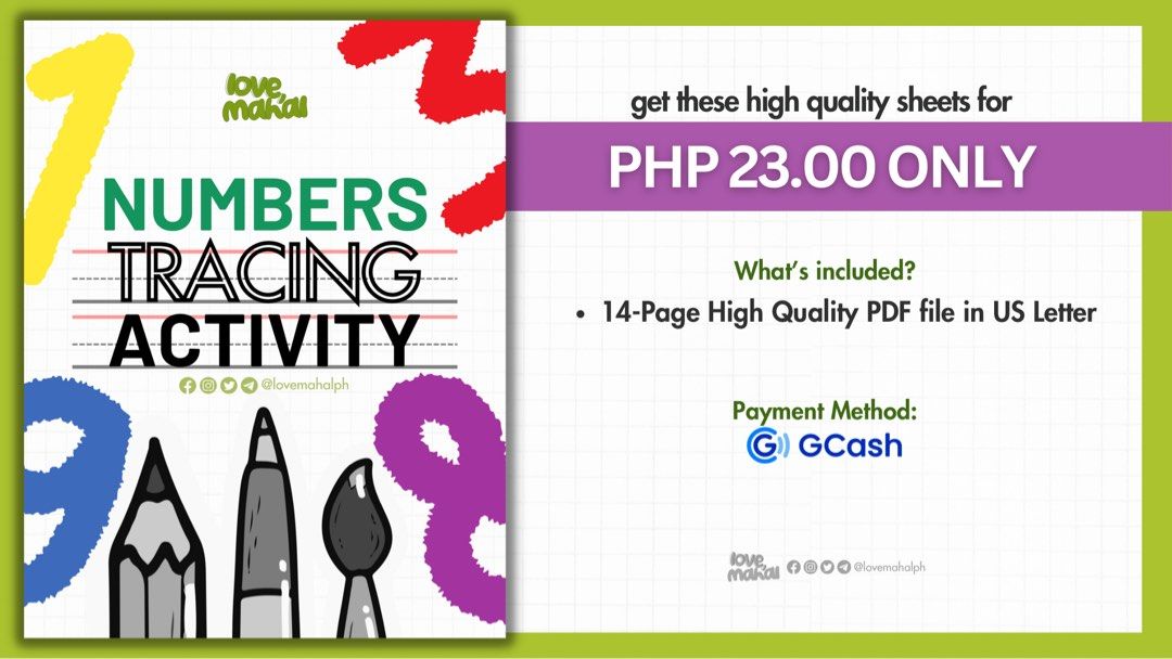 PRINTABLES | 123 Numbers Tracing Activity, Hobbies & Toys, Books ...