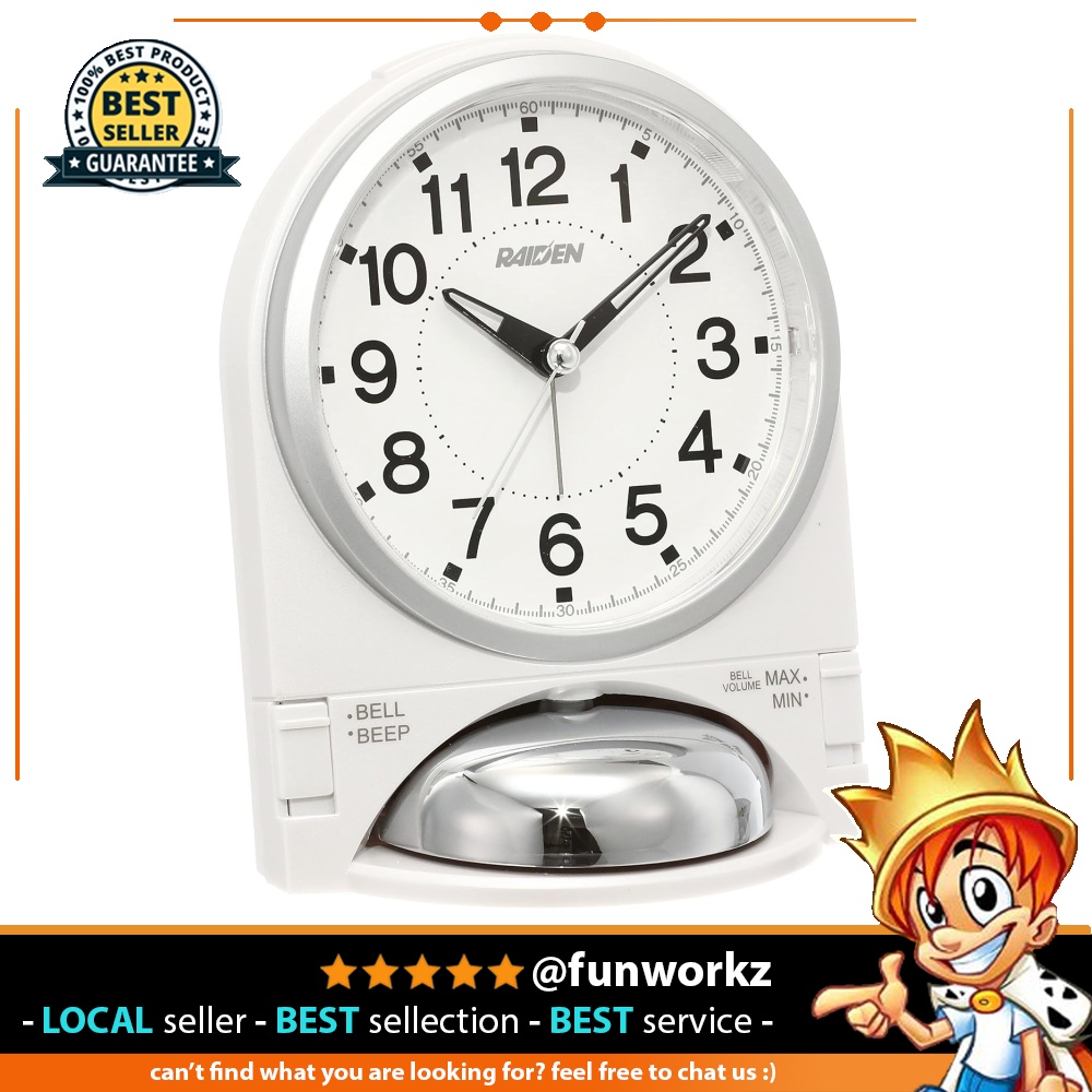 Seiko NR436W Seiko Clock Alarm Clock, Analog, Loud Volume, Switchable ...