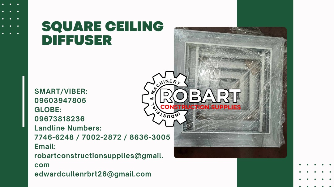 Square Ceiling Diffuser, Commercial & Industrial, Construction ...