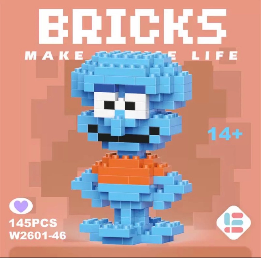 Squidward Mini Lego Building Brick, Hobbies & Toys, Toys & Games on ...