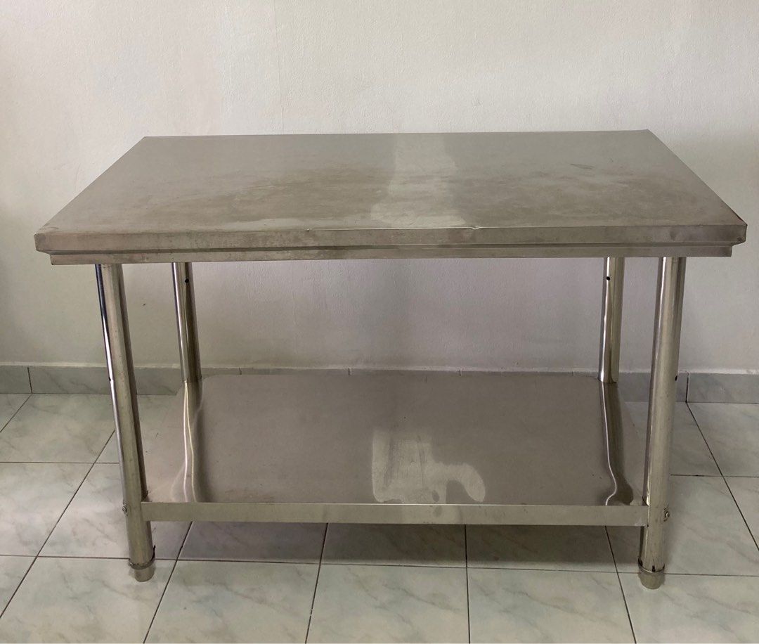 Stainless heavy duty kitchen table, Furniture & Home Living, Bathroom ...