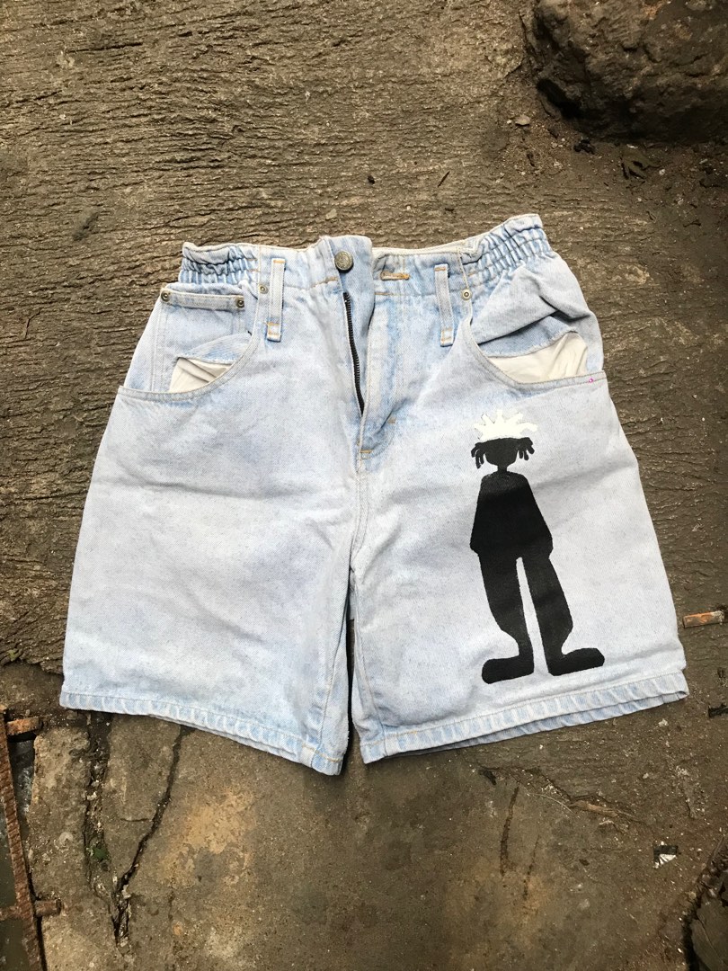 Stussy custom Jorts, Men's Fashion, Bottoms, Shorts on Carousell