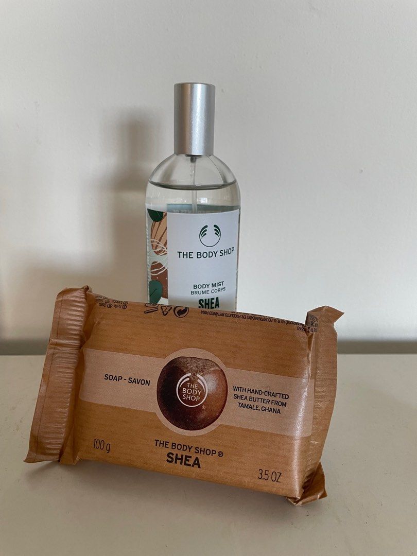 The Body Shop Shea Body Mist and Soap Bar, Beauty & Personal Care ...